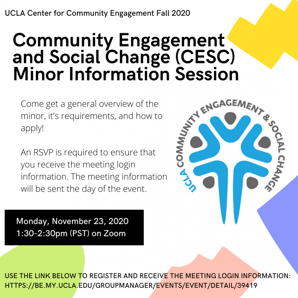 Community Engagement and Social Change minor – UCLA Community Engagement
